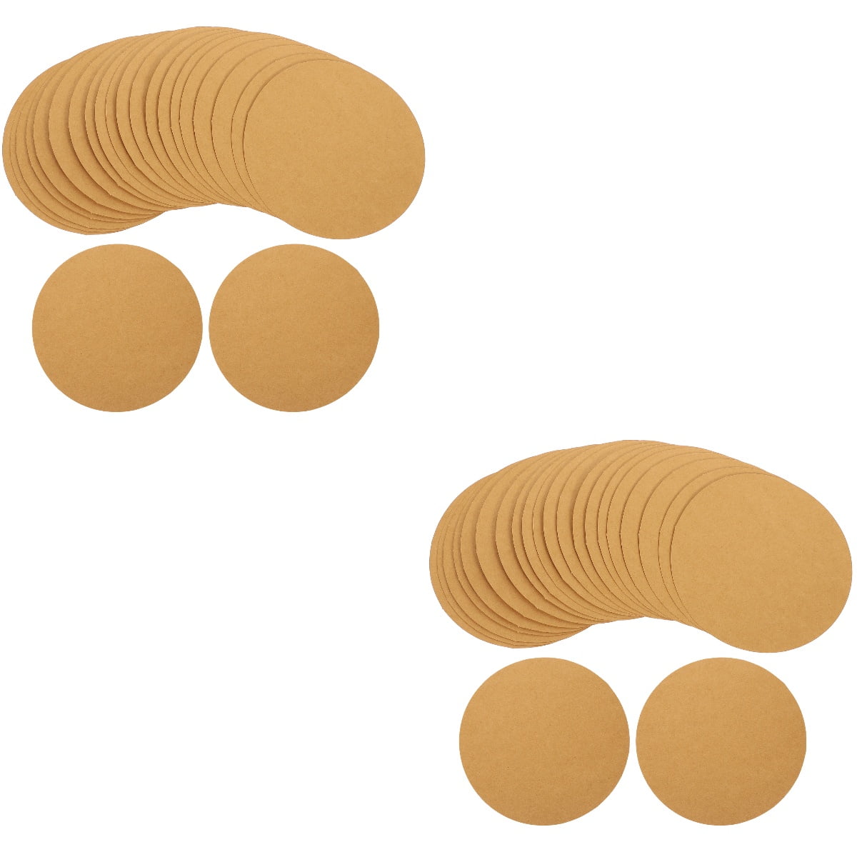 80 pcs Art Paper Cards Paper Painting Paperboard Round Drawing ...