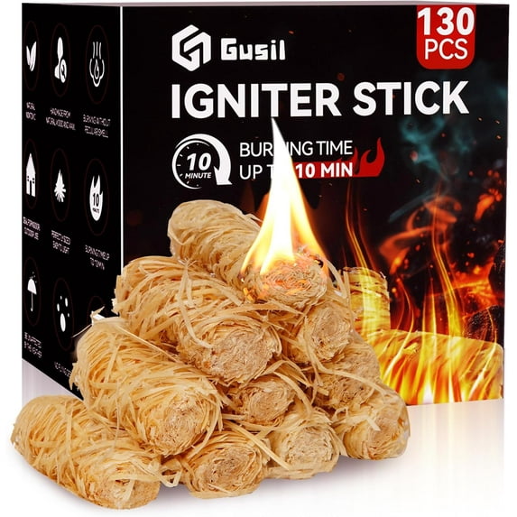80 pcs Fire Starter - Natural Large-Size Fire Starters for Fireplace ...