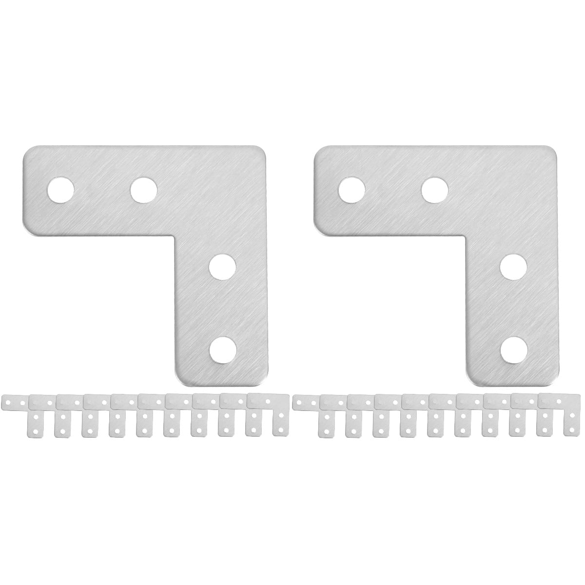 80 pcs Furniture Corner Braces Stainless Steel Corner Braces L Shaped ...