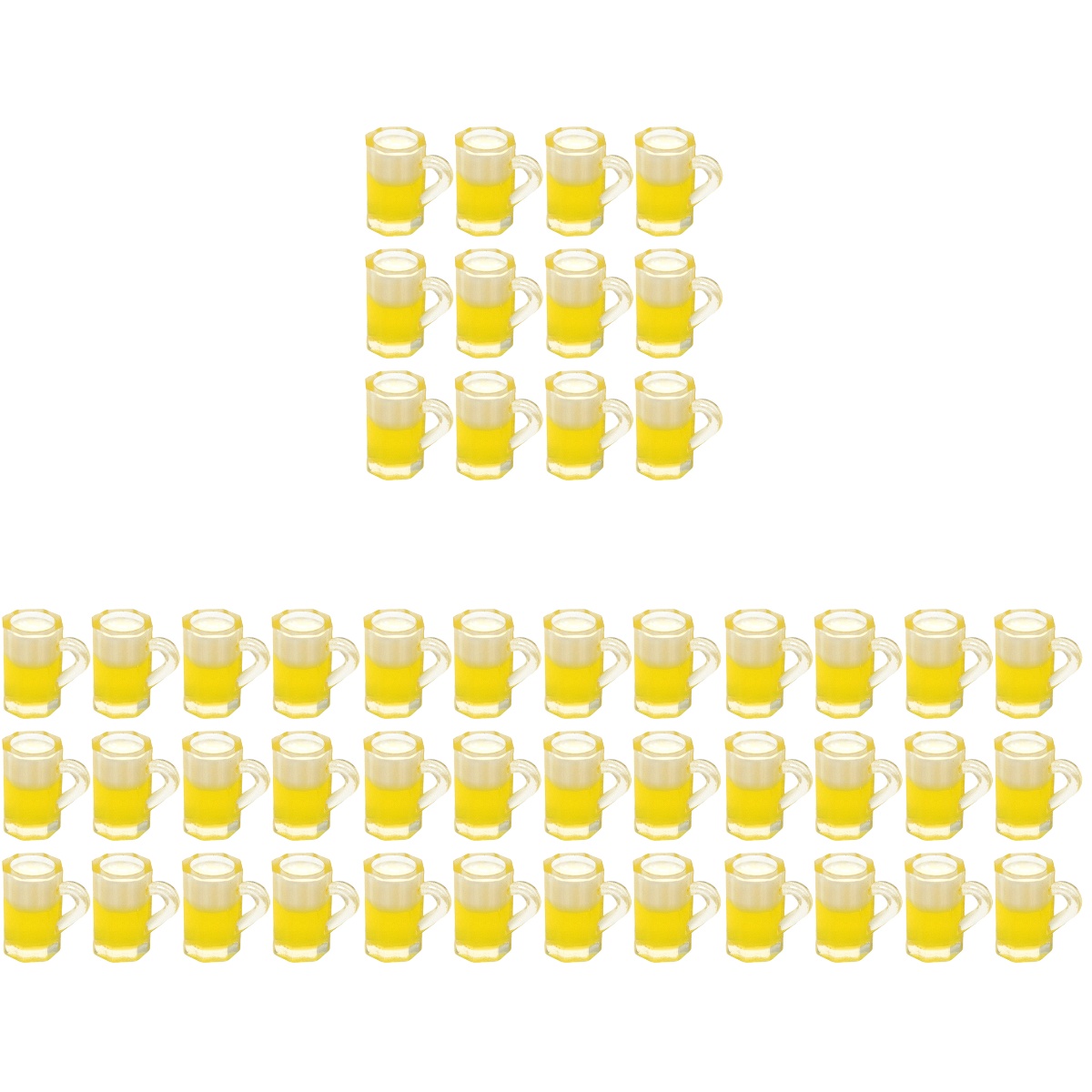 80 pcs Miniature Beer Mugs Mini Beer Cups Model Mini House Accessory ...