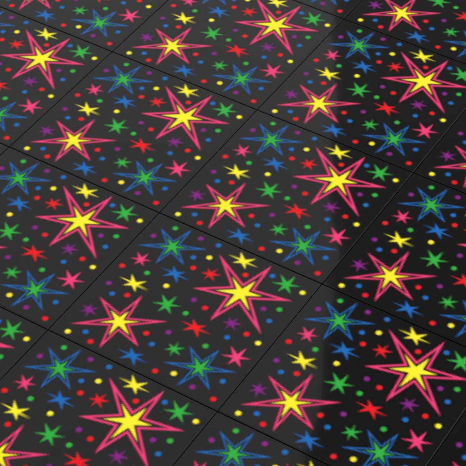 80's Arcade Carpet 6x6 Tiles (Bursts) - Pack of 10 - Walmart.com
