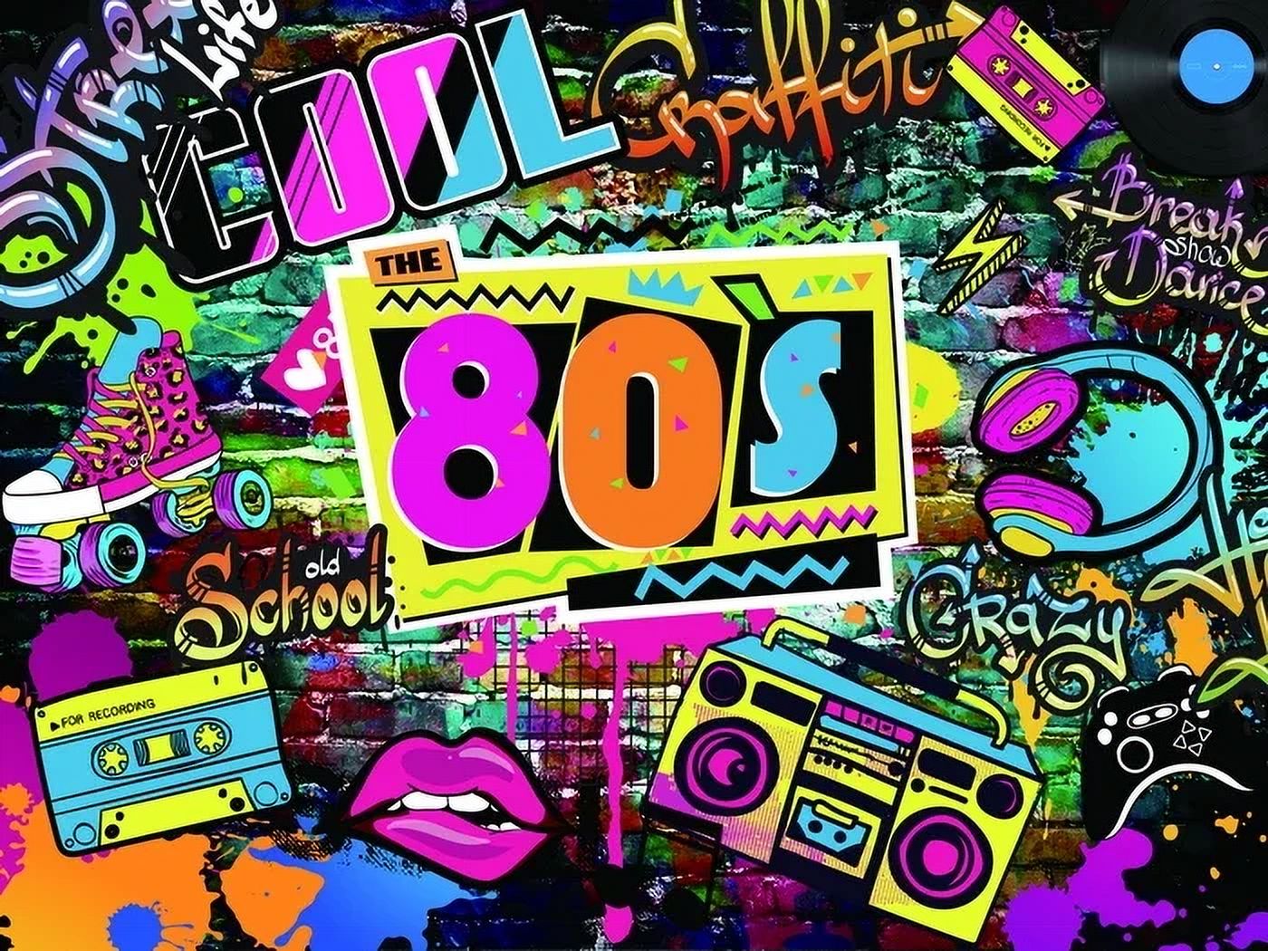80‘s Backdrop I Love The 80s Hop 1980 Adult Birthday Party Photography ...
