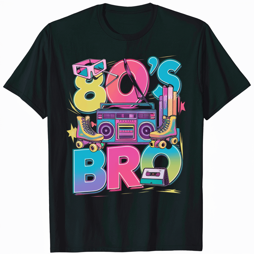 80's Bro Fun Vintage 80's Style Casual T-Shirt - Walmart.com
