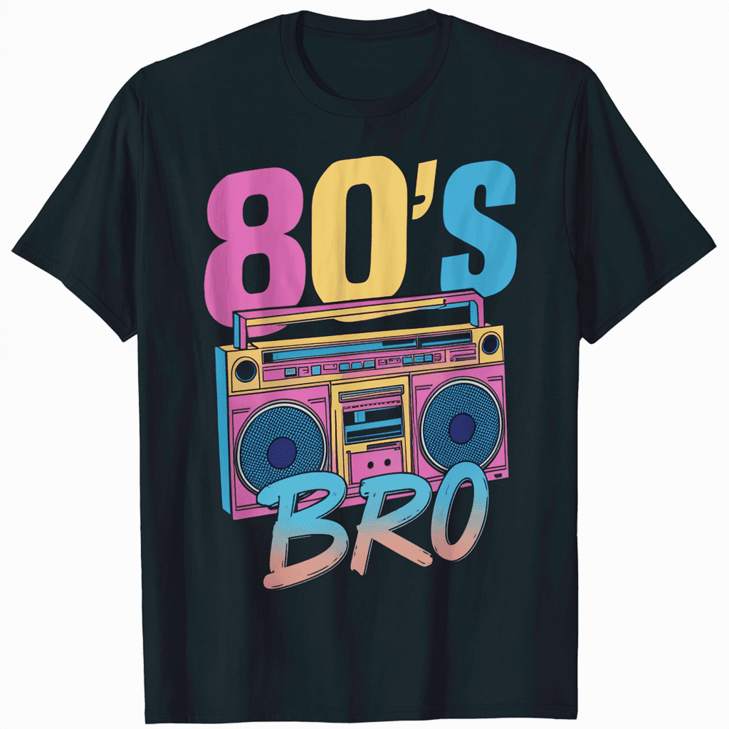80's Bro Hip and Trendy 80's Inspired Graphic T-Shirt - Walmart.com