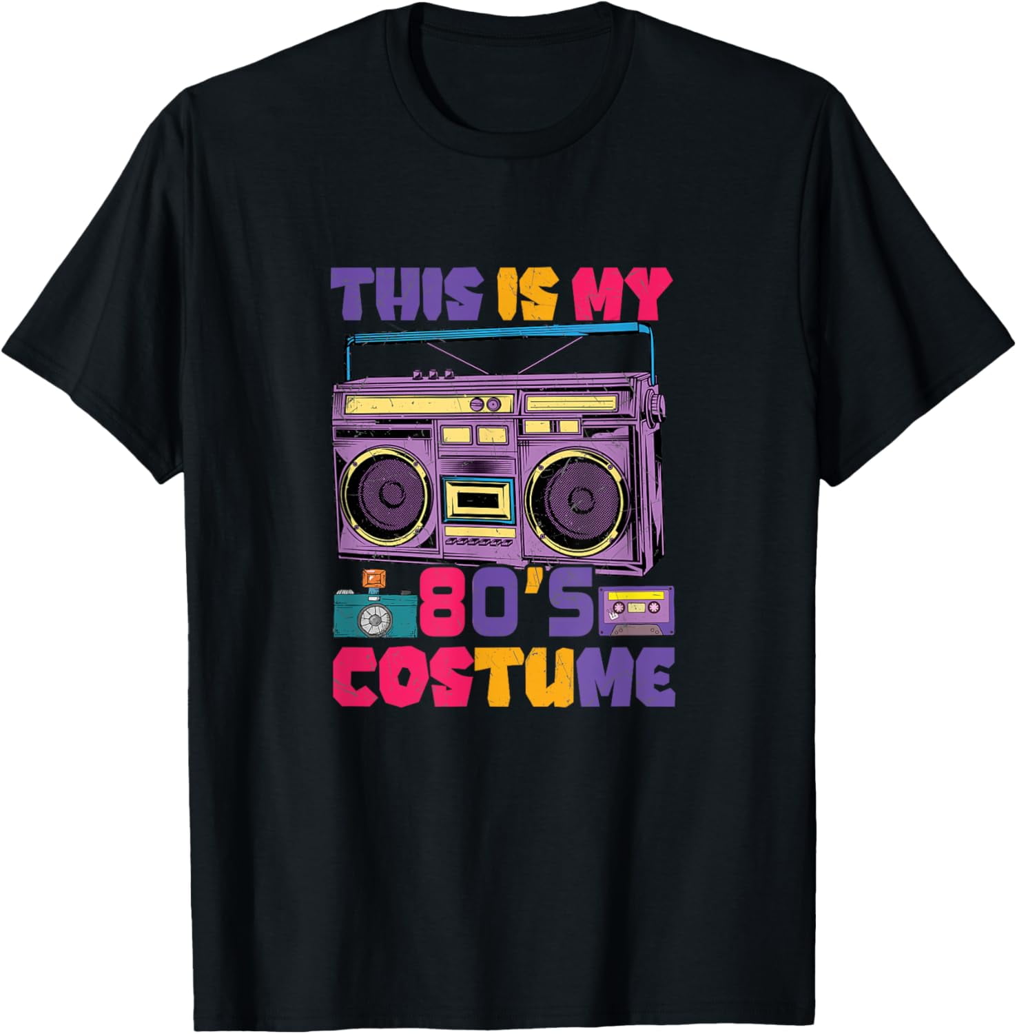 80's Costume Floppy Walkman Nostalgia T-Shirt - Walmart.com