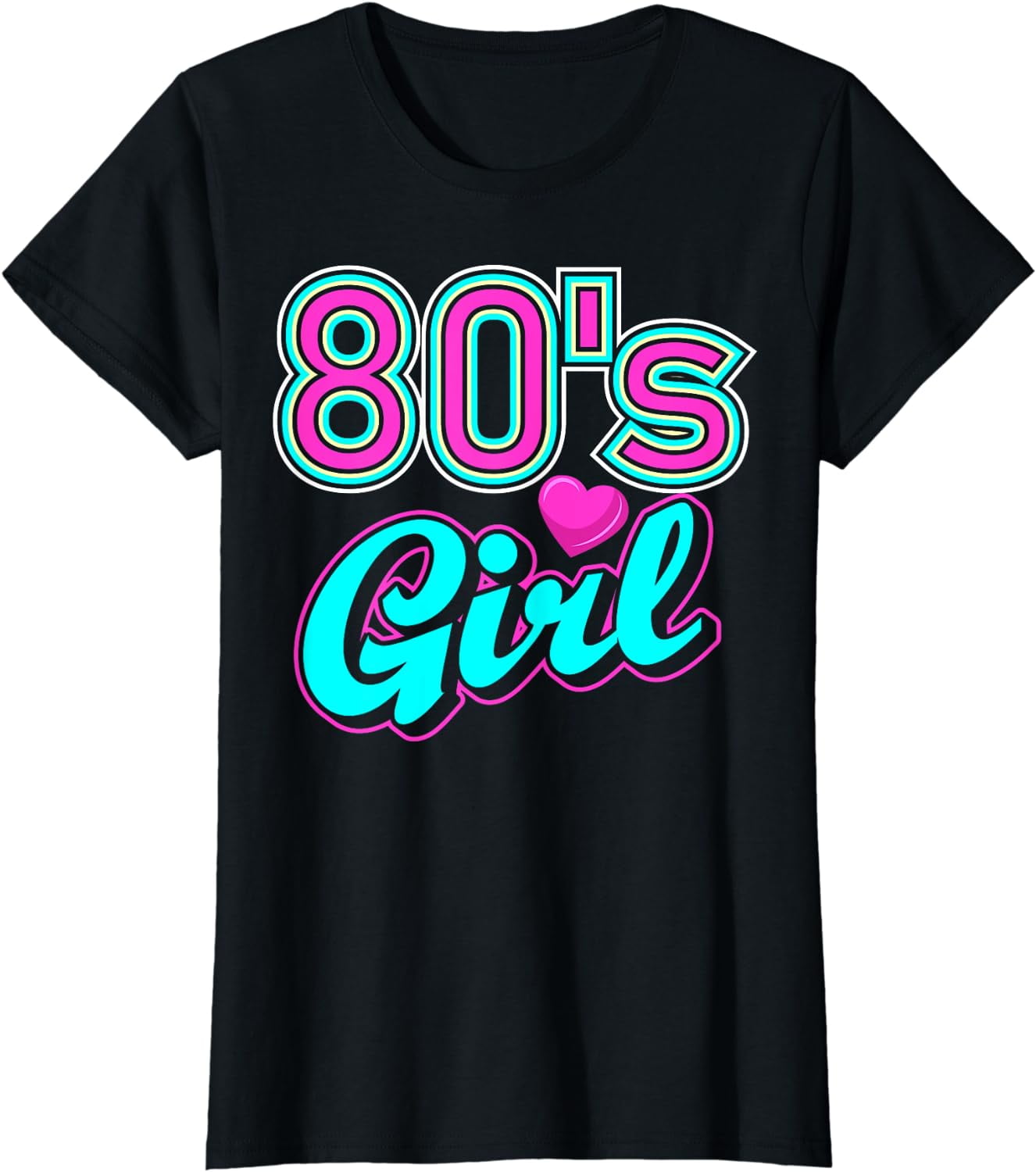 80's Girl Retro1980s Nineteen Eighties Vintage Throwback Pop T-Shirt ...