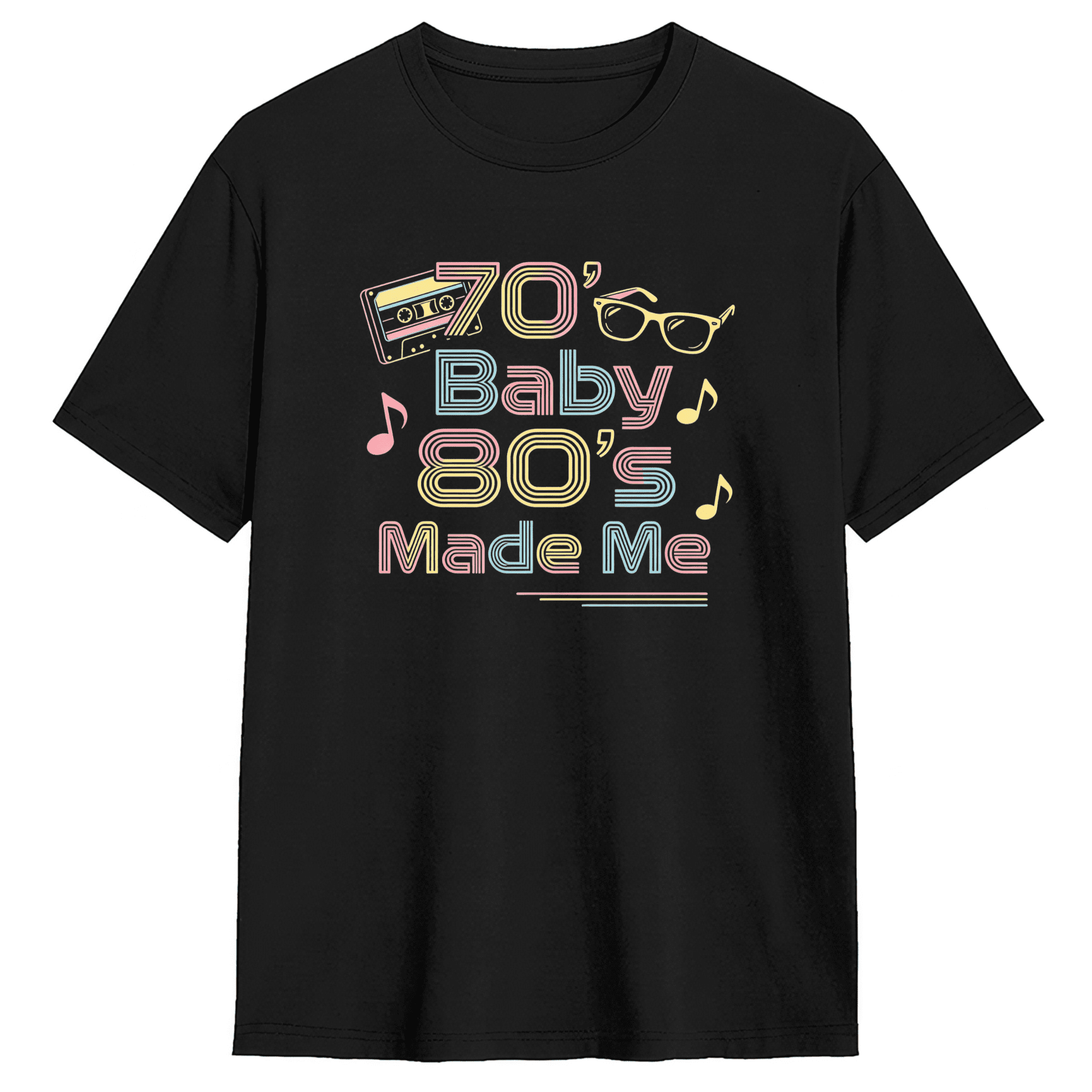 80's Made Me Retro Graphic Tee for Men and Women, Party Fun Cotton ...