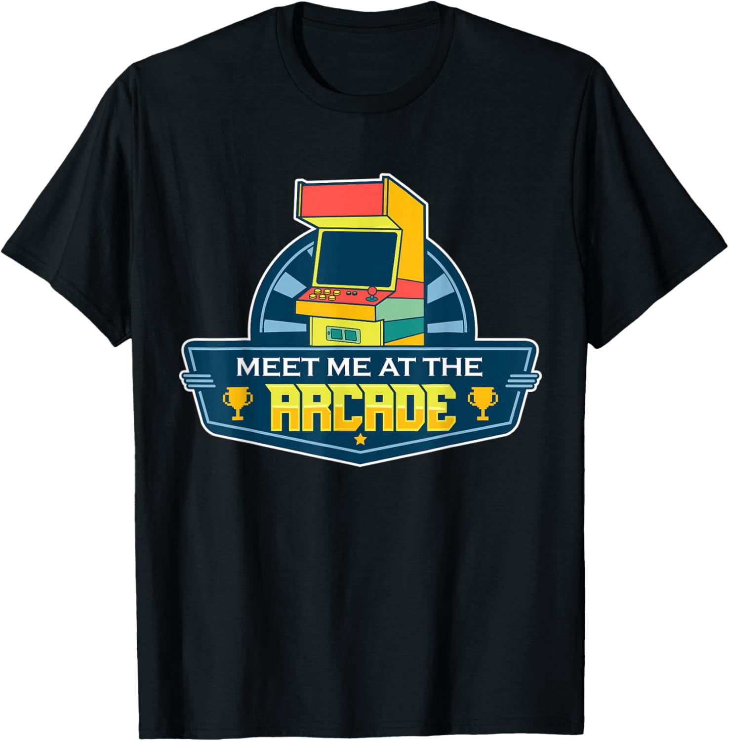 80's Meet Me At The Arcade Video Machine Game Retro Gaming T-Shirt men ...