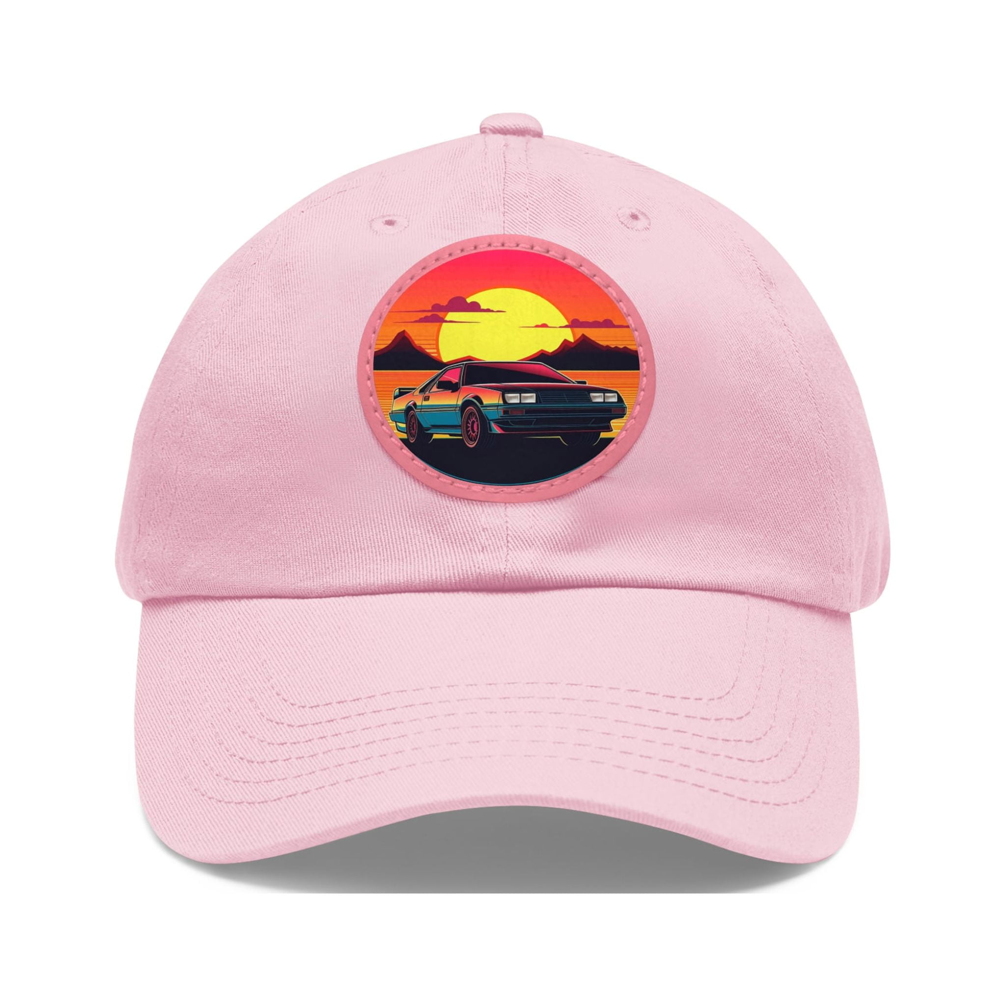 80's Retro Car Sunset Dad Hat Strap Back Adjustable Multiple Color ...