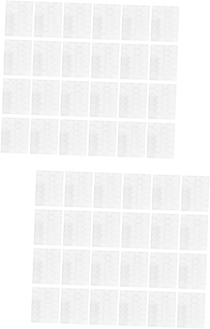 80 sheets Paper Labels Double Sticker Jelly Glue Fake Nail Adhesive ...