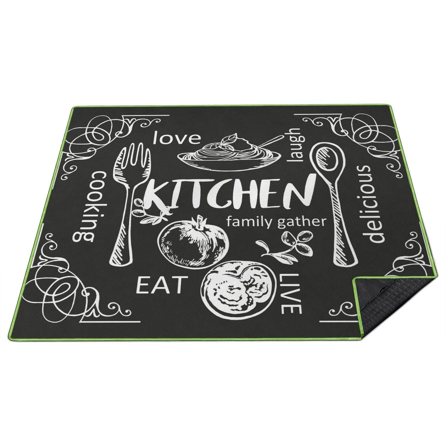 80”x 80”Extra Large KITCHEN Picnic Blankets Waterproof Foldable Beach ...