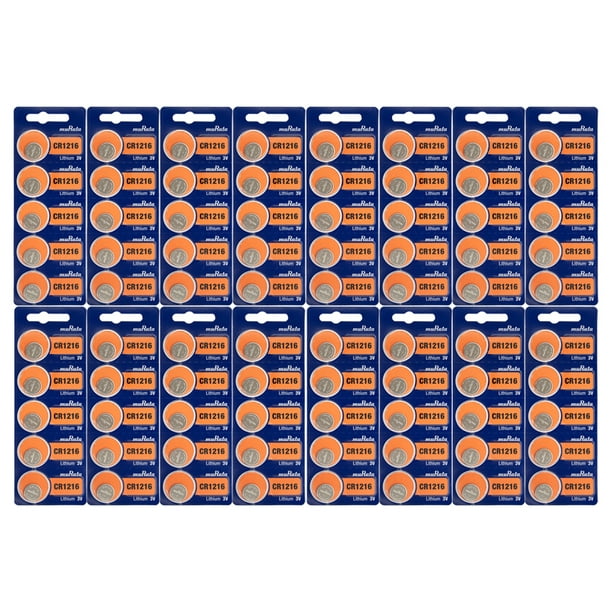 80 x MURATA Lithium CR1216 battery 3V Coin Cell - Walmart Business Supplies
