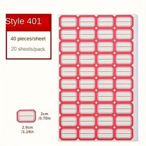 Cash Breakdown Teller Stickers 2x4 Inch Cash Tracker Memo Labels for ...