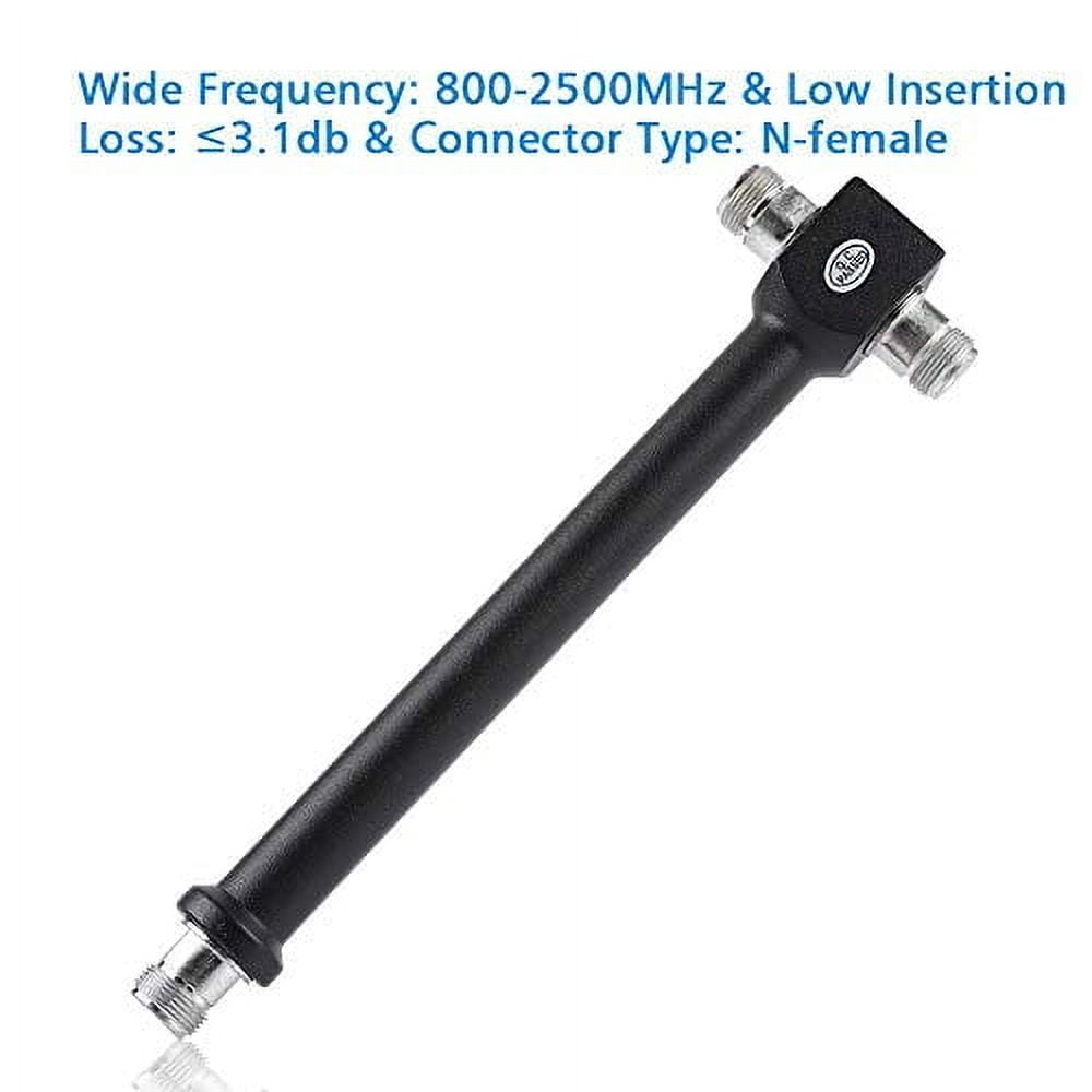 800-2500MHz 2-Way Power Splitter N-Female Type Mobile Cell Phone Power ...