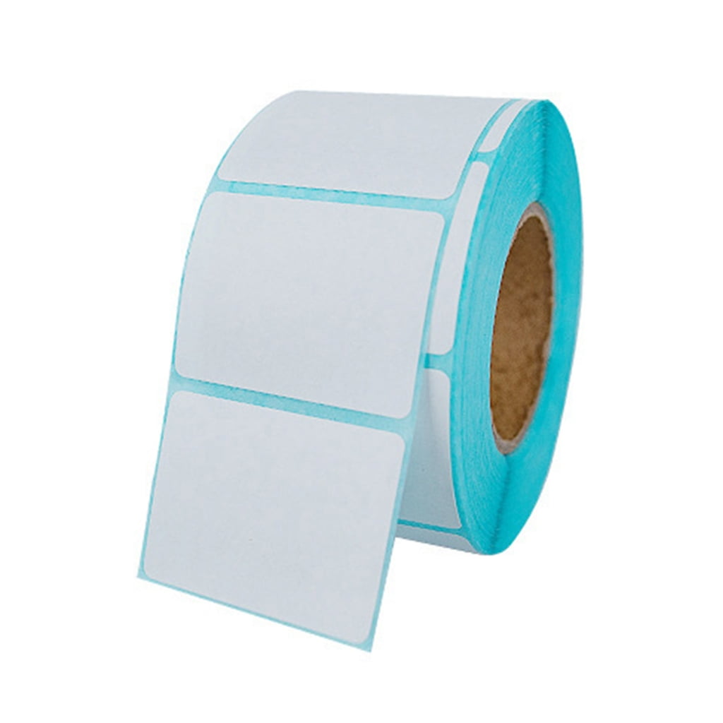 800 Counts Thermal Label Oil Water Resistant Adhesive White Sticker for ...