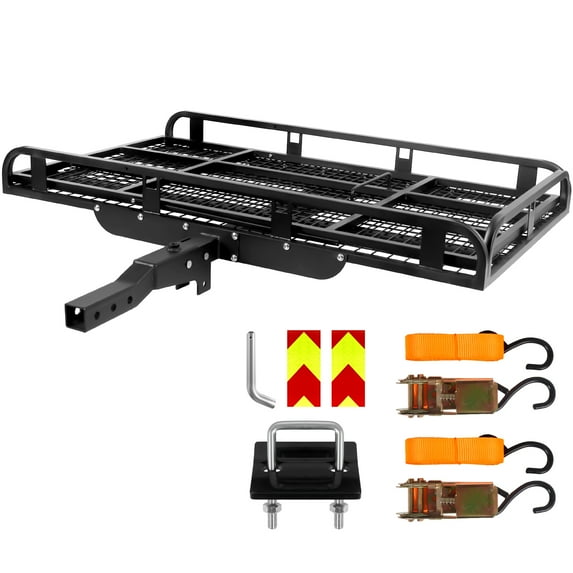 800 Lbs Hitch Cargo Carrier with Ramp, 49.2 Inch Heavy Duty Trailer ...