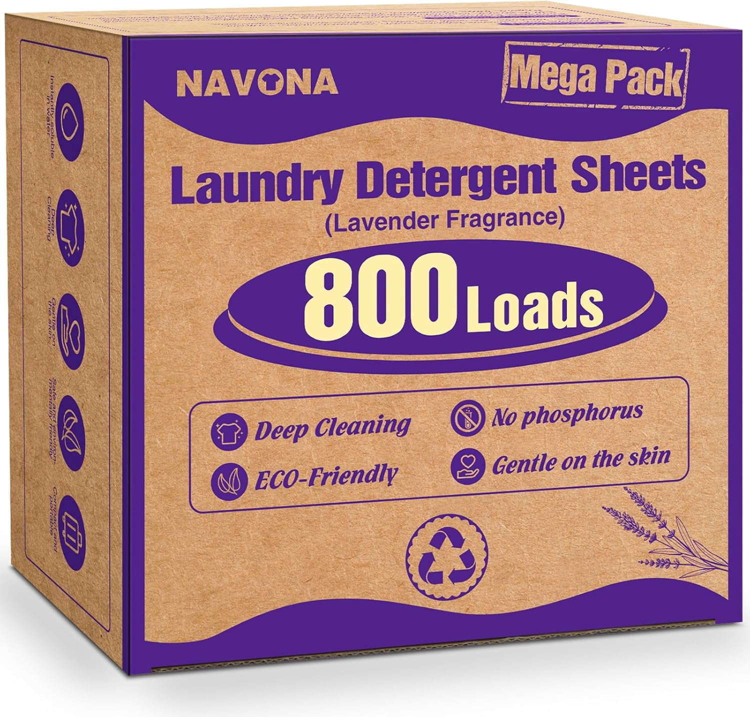 800 Loads Laundry Detergent Sheets, Eco-friendly Laundry Sheets ...
