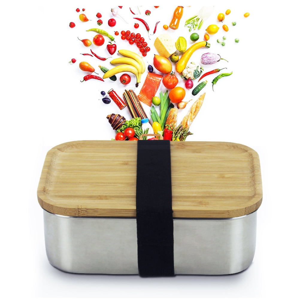 800 ML Stainless Steel Food Containers Metal Food Container Lunch ...