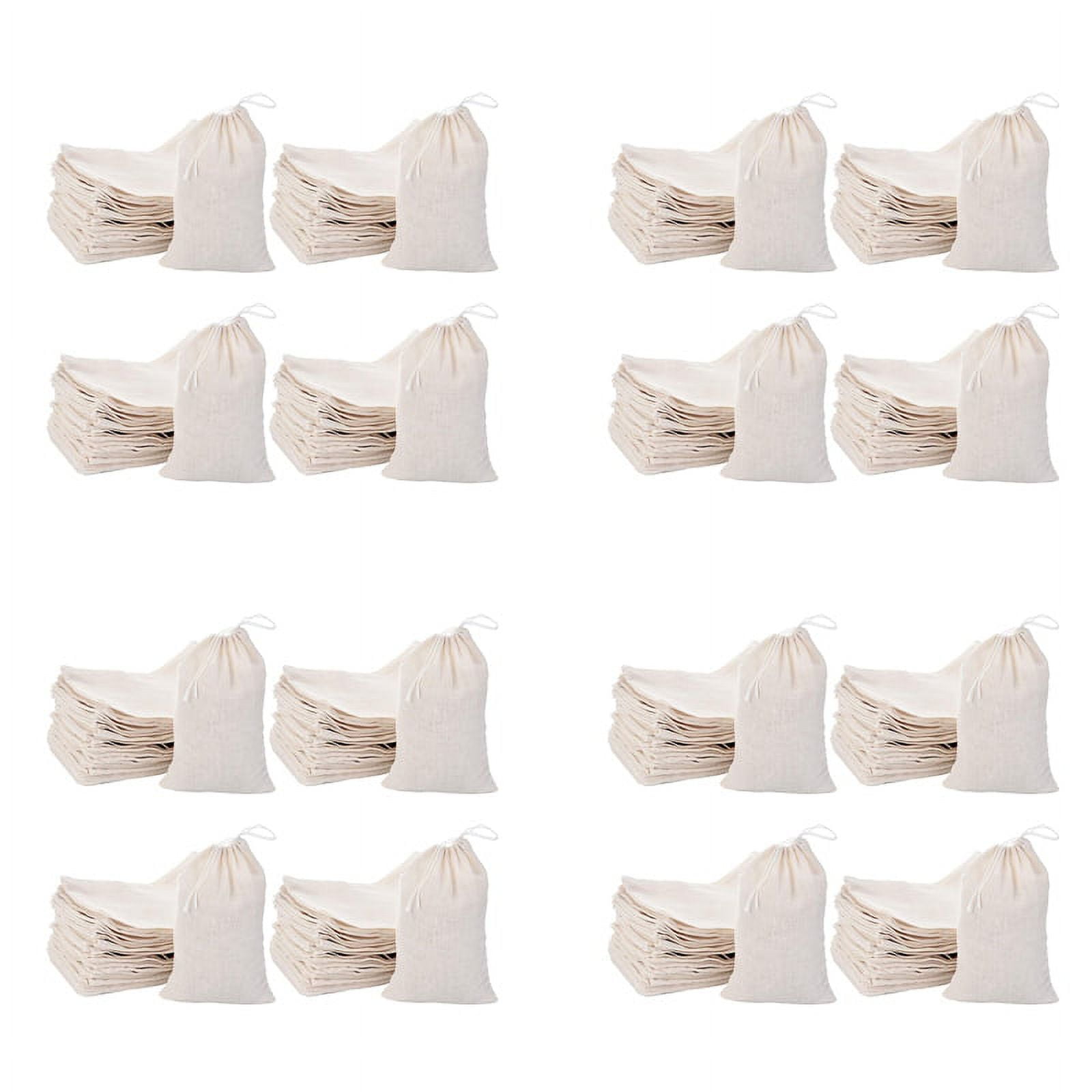 800 Pack Cotton Muslin Bags Sachet Bag Multipurpose Drawstring Bags for ...