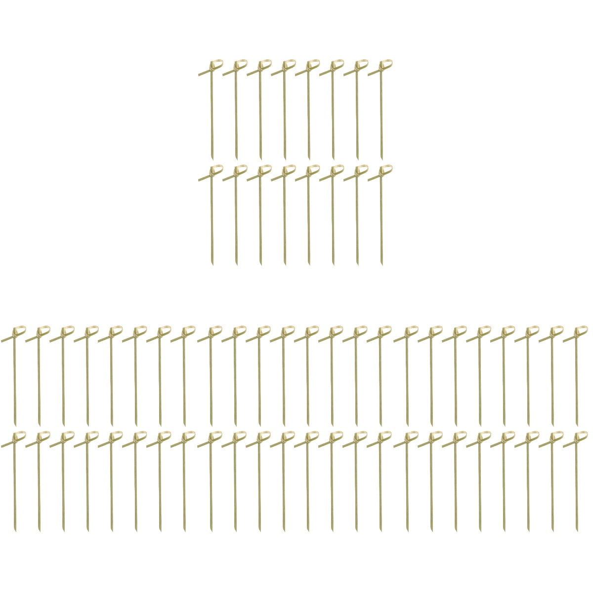 800 Pcs 10.5CM Disposable Thicken Cocktail Picks Knot Bamboo Fruit ...