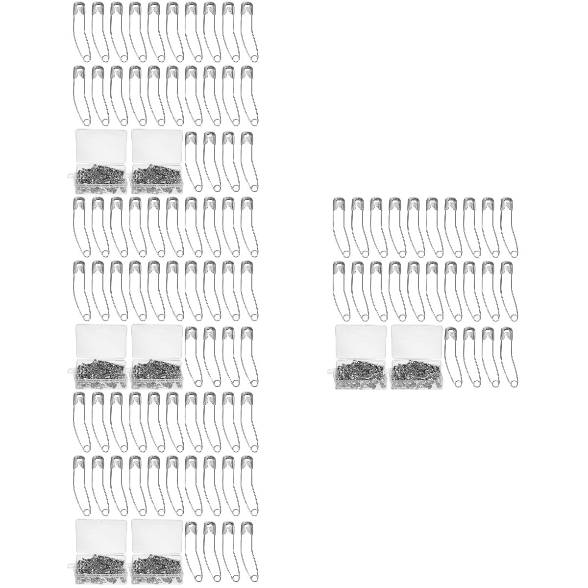 800 Pcs Bent Pin Safety Pin for Shirt Clothes Pin Safety Stainless ...