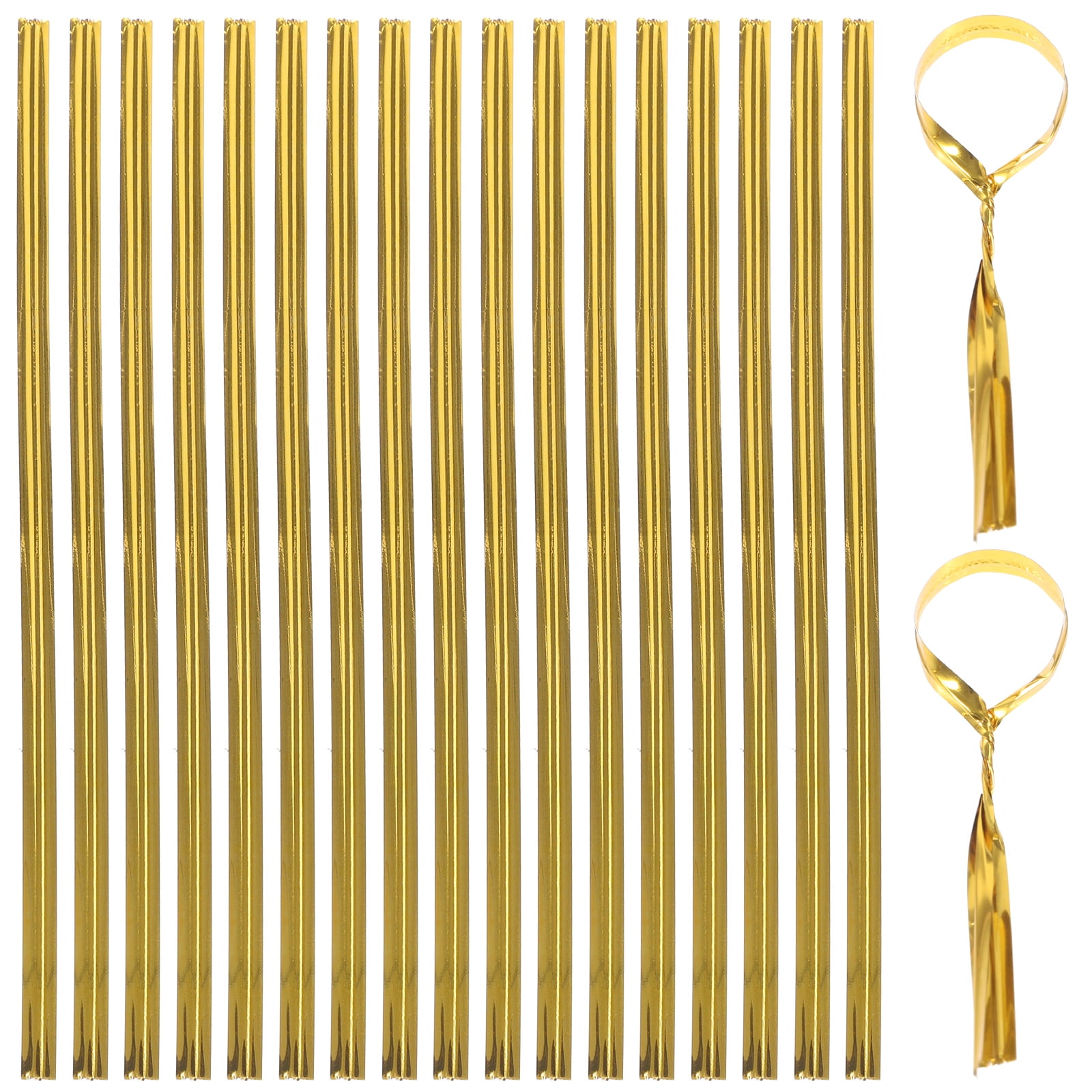 800 Pcs Golden PET Twist Ties for Gift Bags Candy Wrapping Sturdy and ...