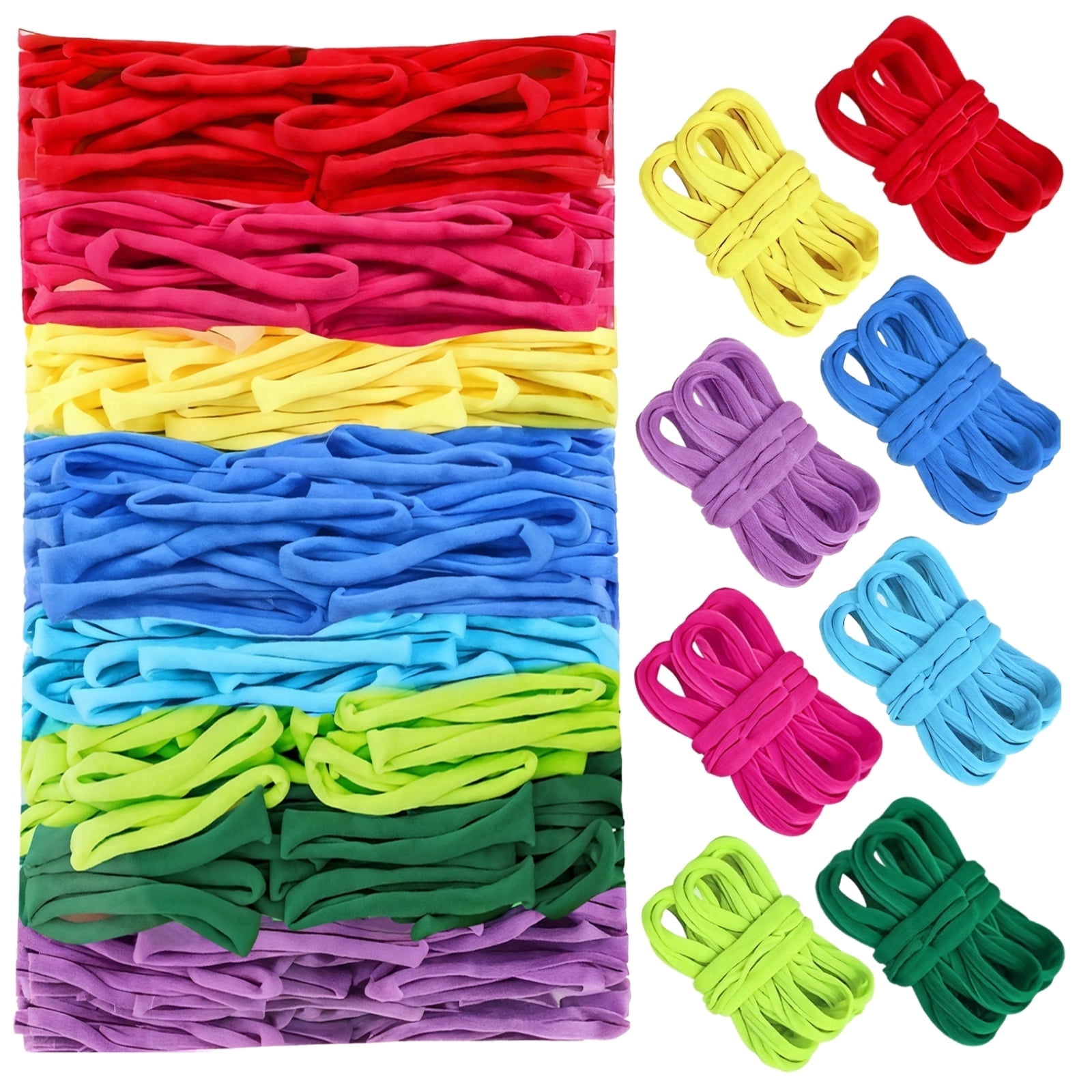 Pastel Loom Loops Kit, 800 PCS 8 Colors Elastic Weaving Loops for DIY ...