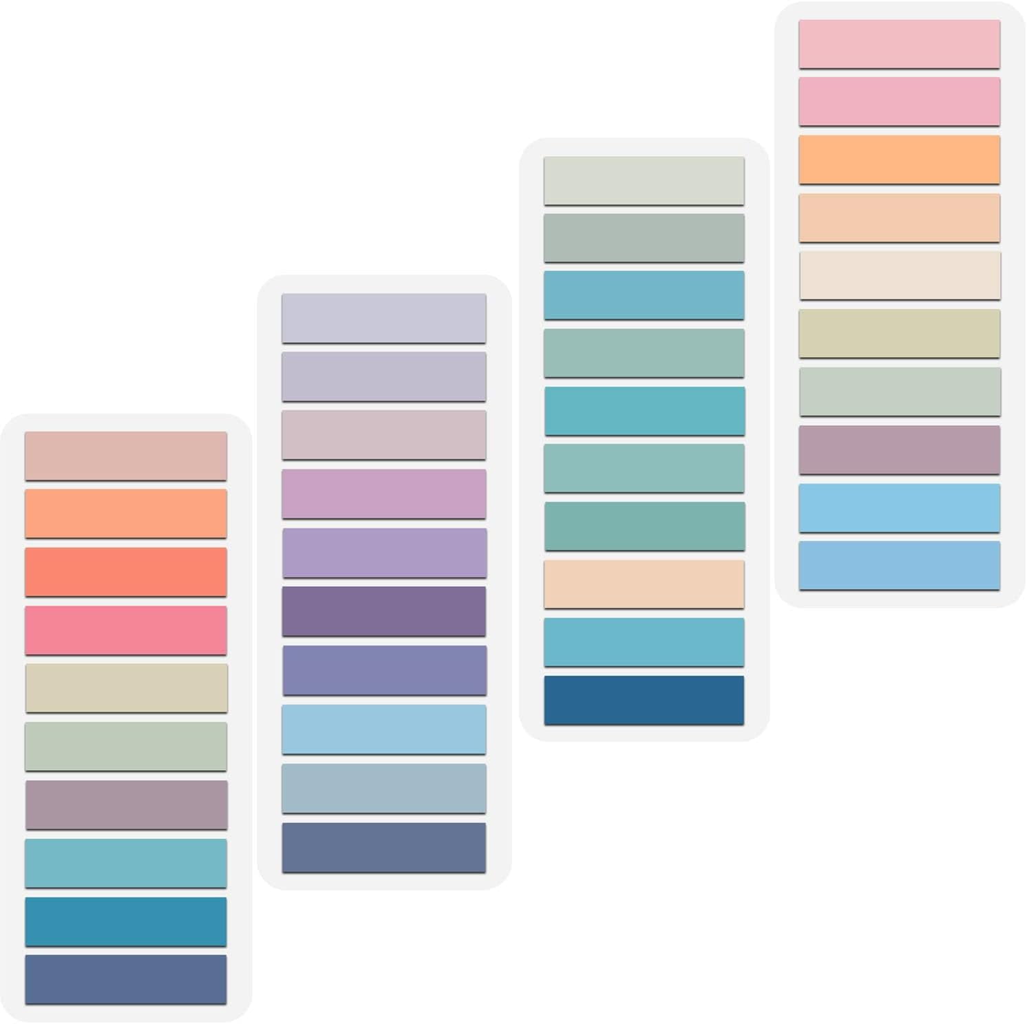 800 Pcs Page Markers Sticky Index Tabs,Transparent Sticky Notes,Morandi ...