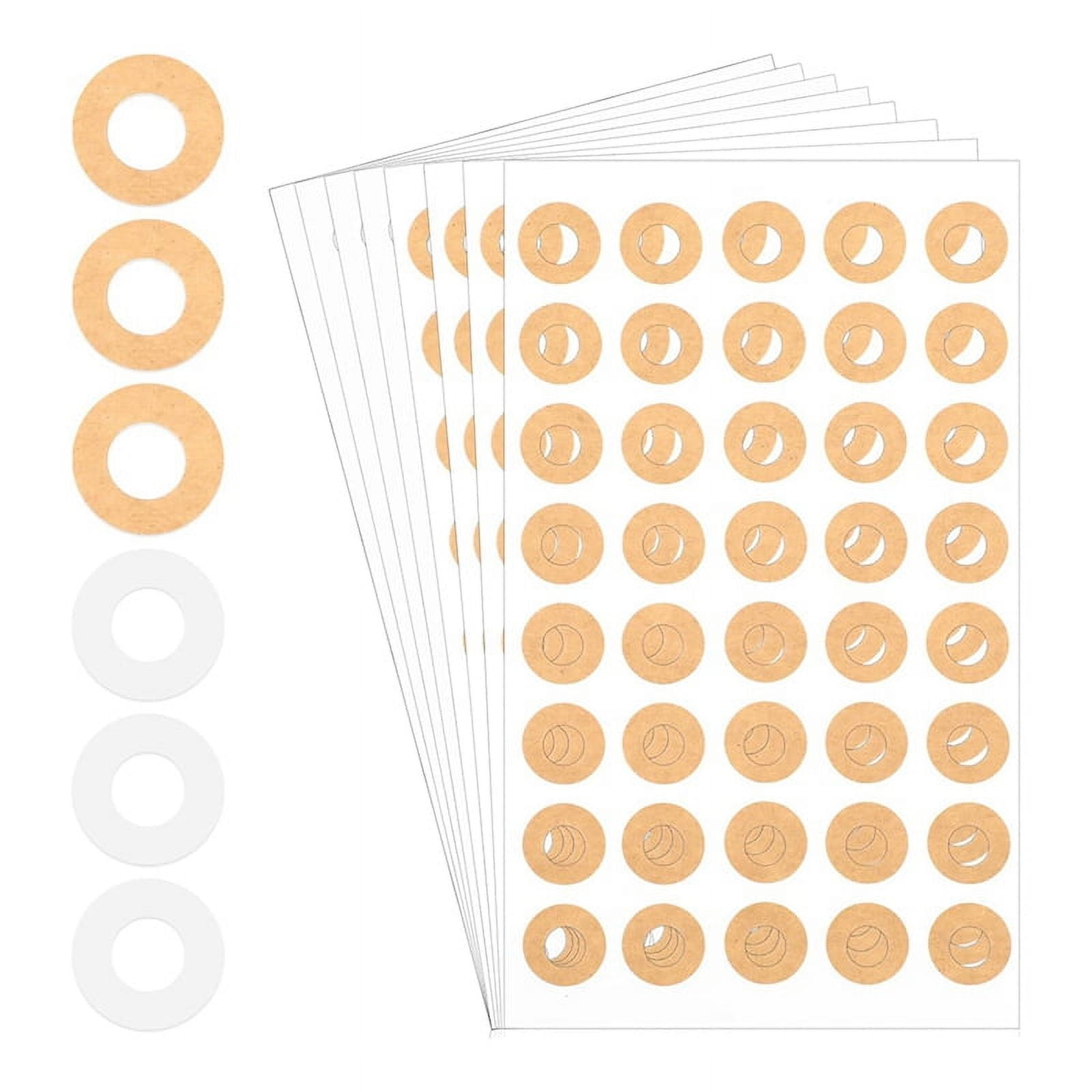 800 Pcs Paper Hole Reinforcement, 1/4 Inch Binder Reinforcement Circles ...