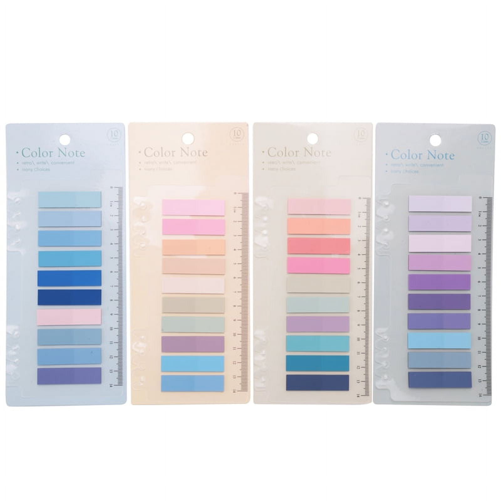 800 Pcs Sticky Index Tabs, 4 Sheets Morandi Strip Index Tabs, Writable ...