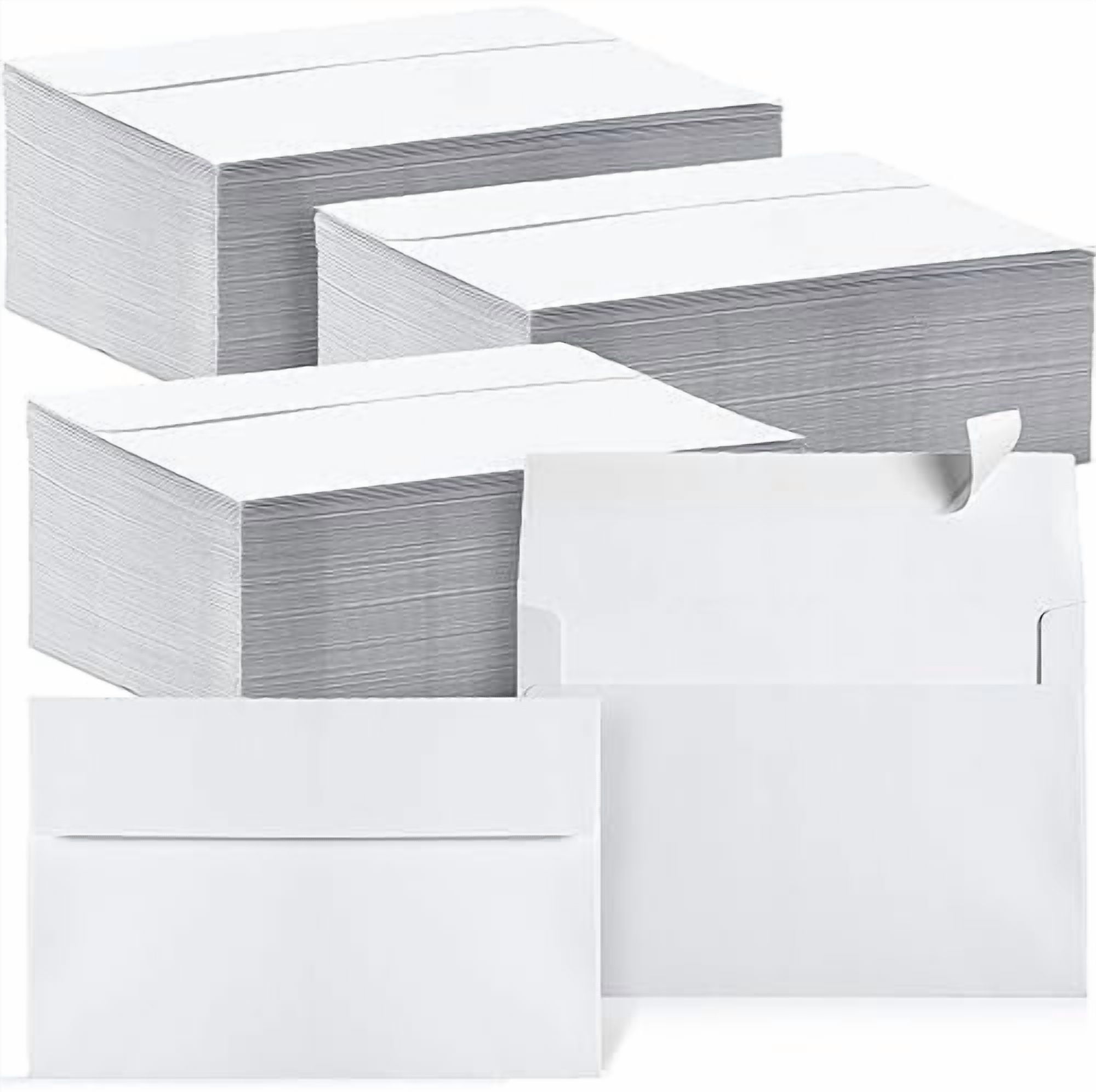 800 Pcs White Envelopes Self Adhesive Printable Envelope Bulk for ...