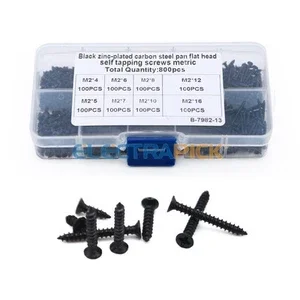 800-Piece Self Tapping Screws Assortment Set M2 Phillips Head Micro ...