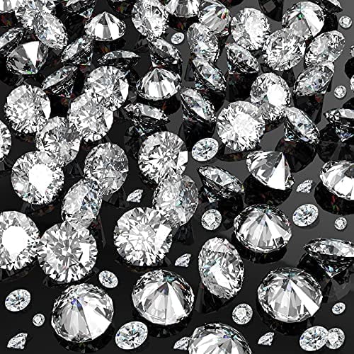 800 Pieces Diamond Decorations Acrylic Diamond Table Scatter Crystals ...
