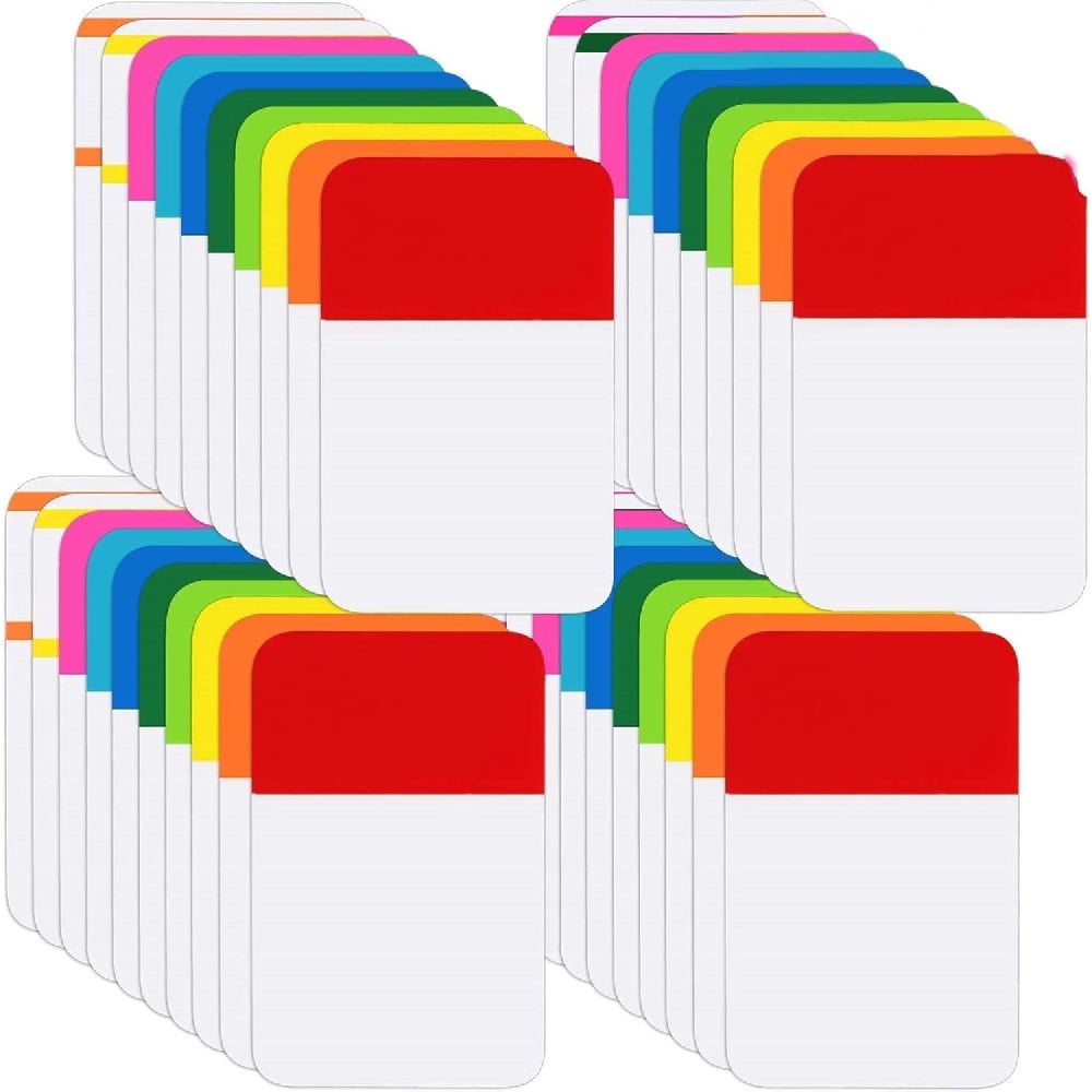 800 Pieces File Tabs Sticky Index Tabs, Writable and Repositionable ...