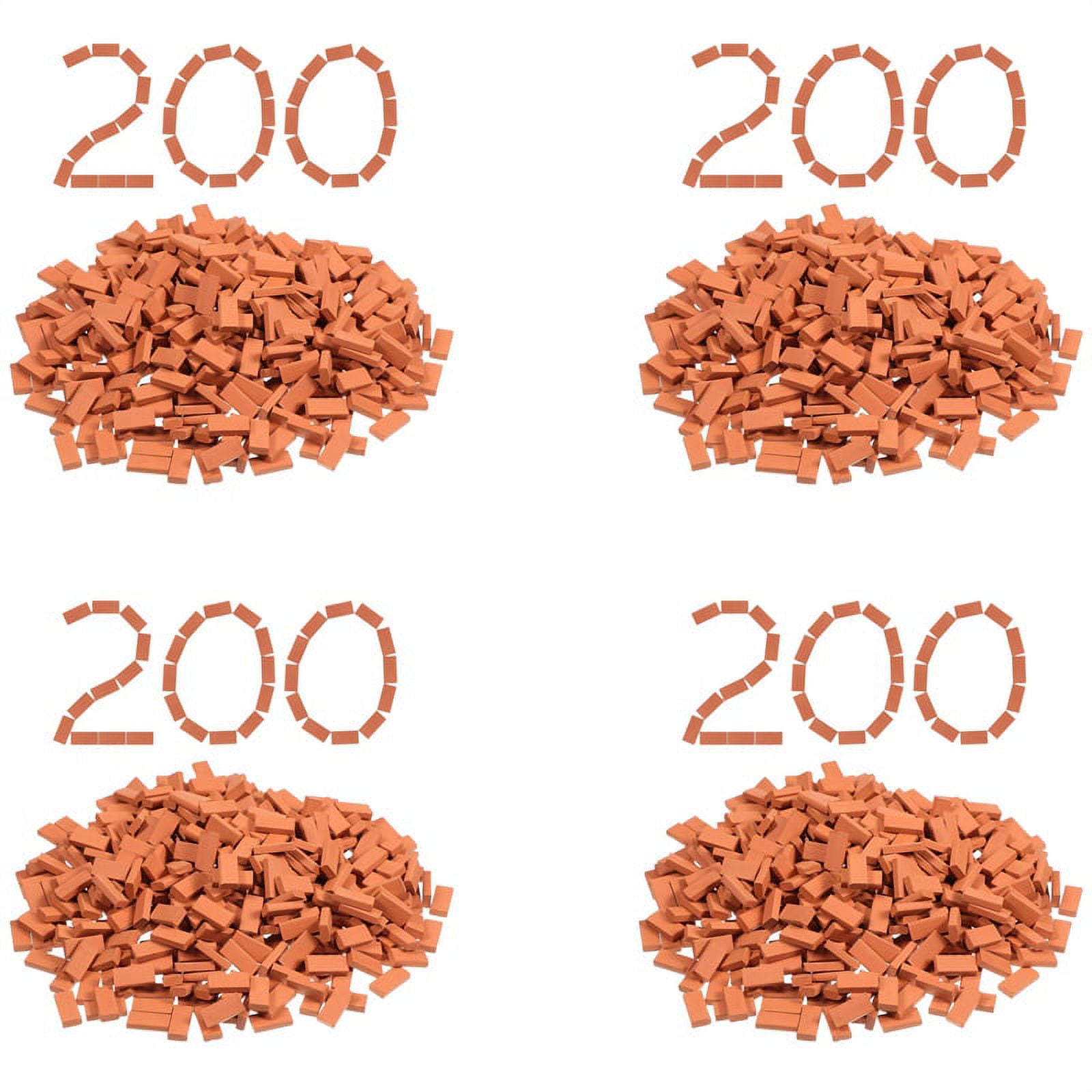800 Pieces Mini Bricks for Landscaping Miniature Bricks Brick Wall ...
