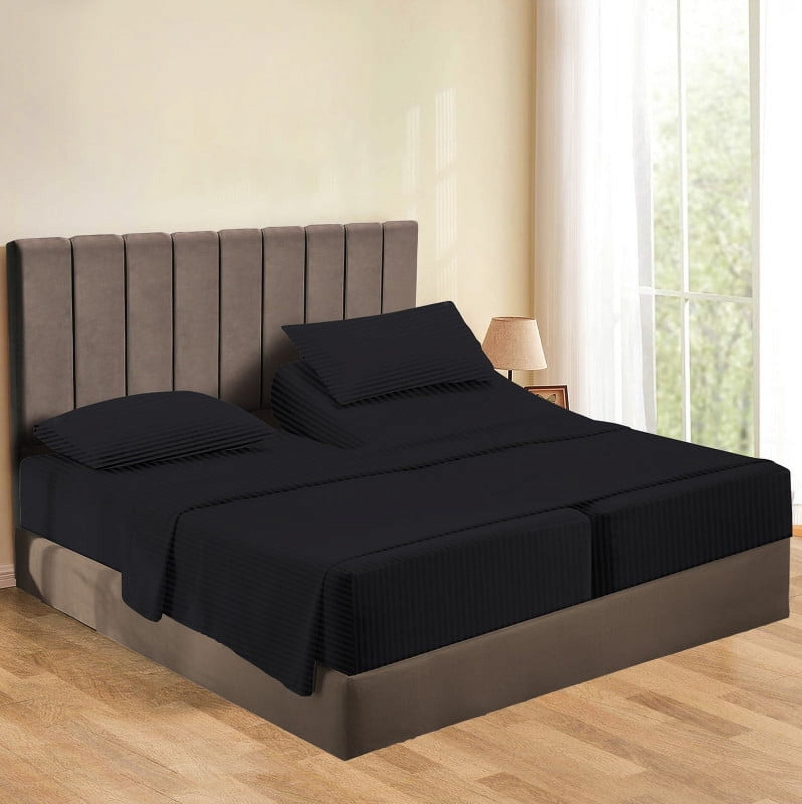 800 Thread Count 100% Egyptian Cotton Sheets Split Queen Size Bed ...