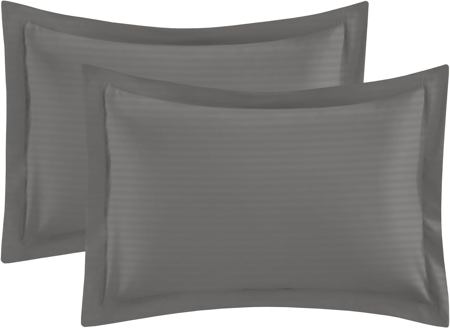 800 Thread Count Egyptian Cotton 2-Piece Pillow Sham Set with Flanged ...