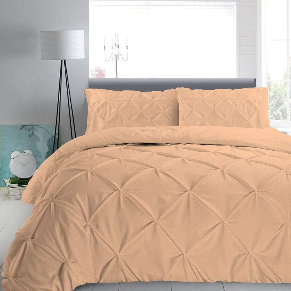 800 Thread Count Pinch Pleated Pintuck Decorative Soft & Cozy 3-PCs ...