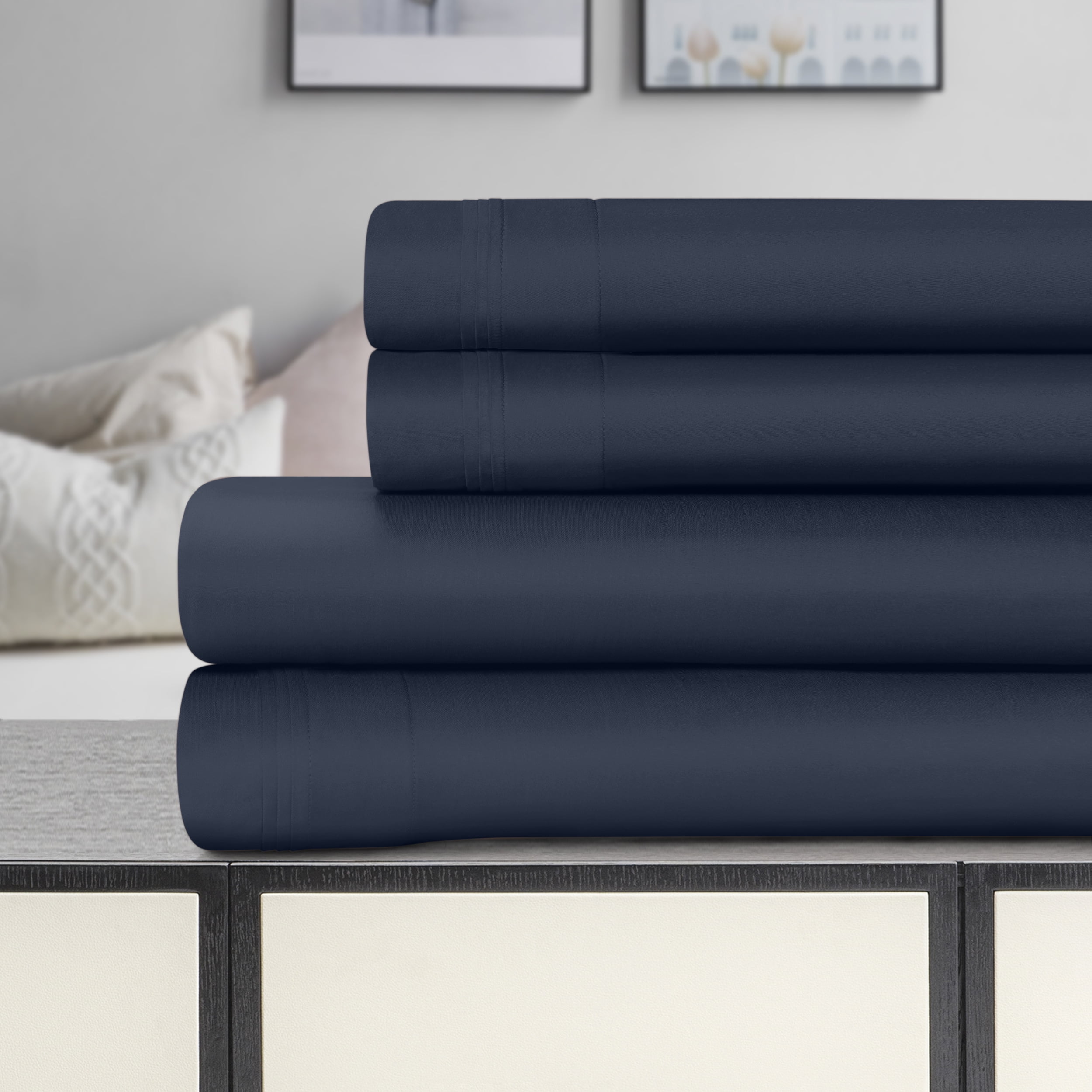 800-Thread-Count Sheet Set, 100% Premium Long-Staple Combed Cotton, 9 ...