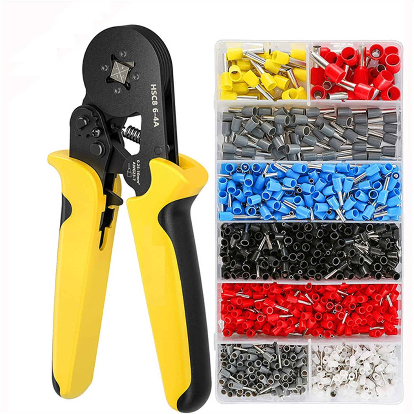 800 Wire Crimping Tool Kit AWG 10-22 Terminal Connector Sleeves ...