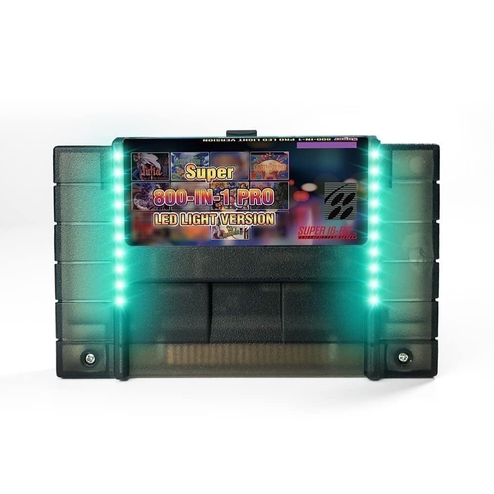 MultiCart 800-in-1 Game Cartridge, SNES, Super Nintendo LED [Physical ...