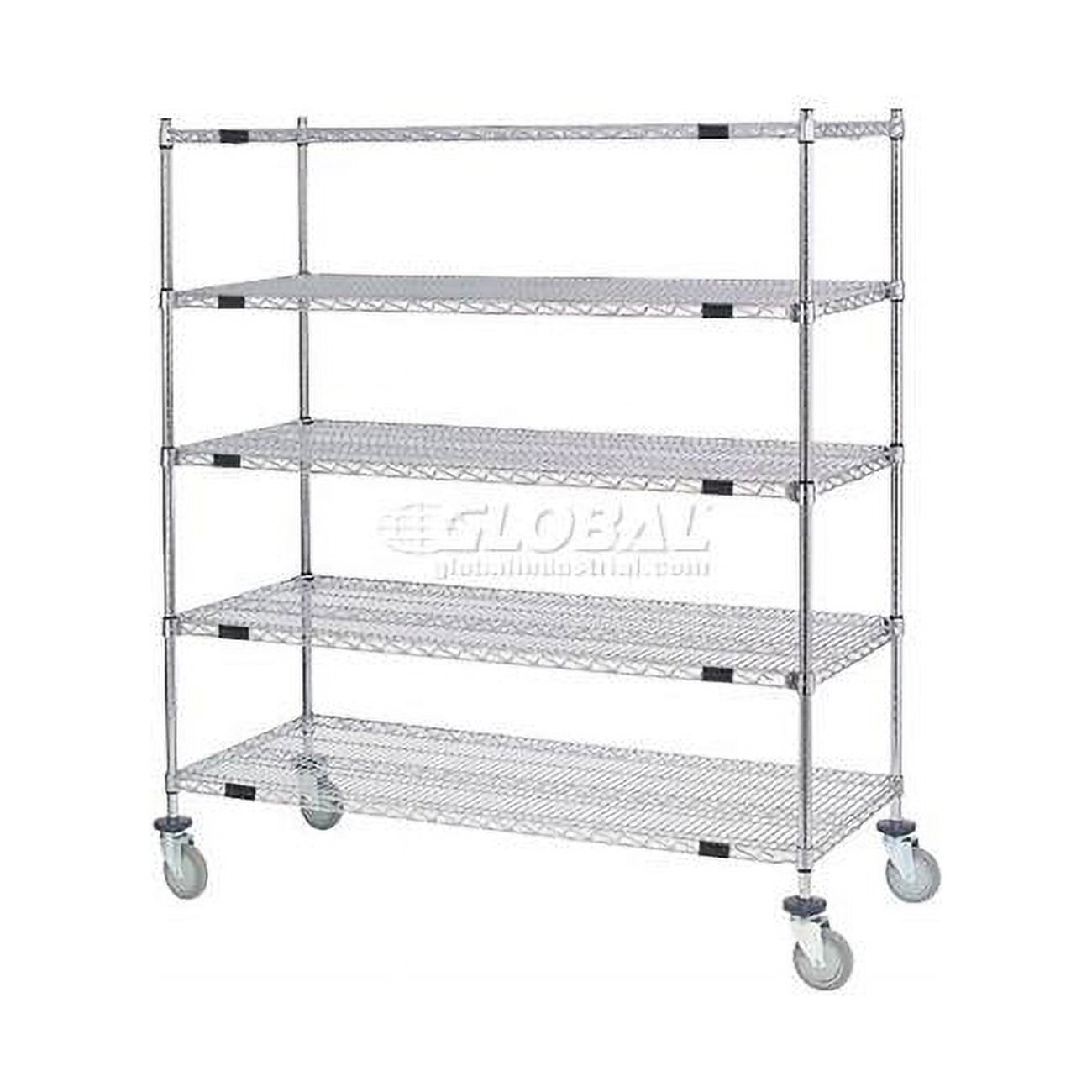 800 lbs Nexel Open Sided Wire Exchange Truck with 5 Wire Shelves ...