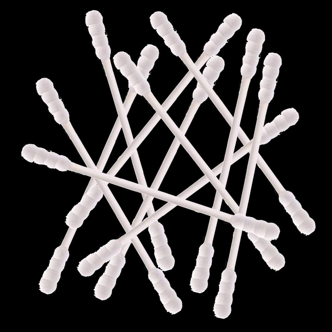800 pieces cotton swab, double helix tip with paper stick, high-quality ...