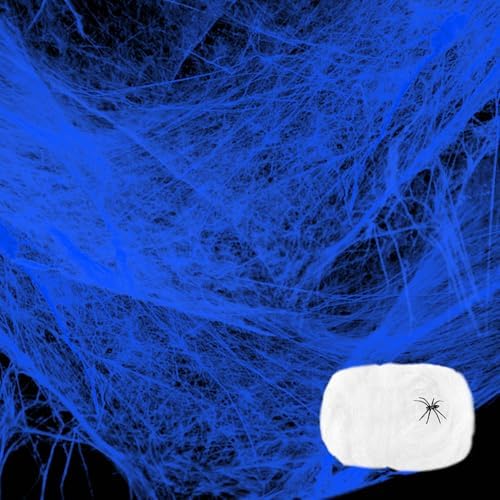 800 sqft Halloween Glow Spider Webs Indoor & Outdoor Spooky Spider ...