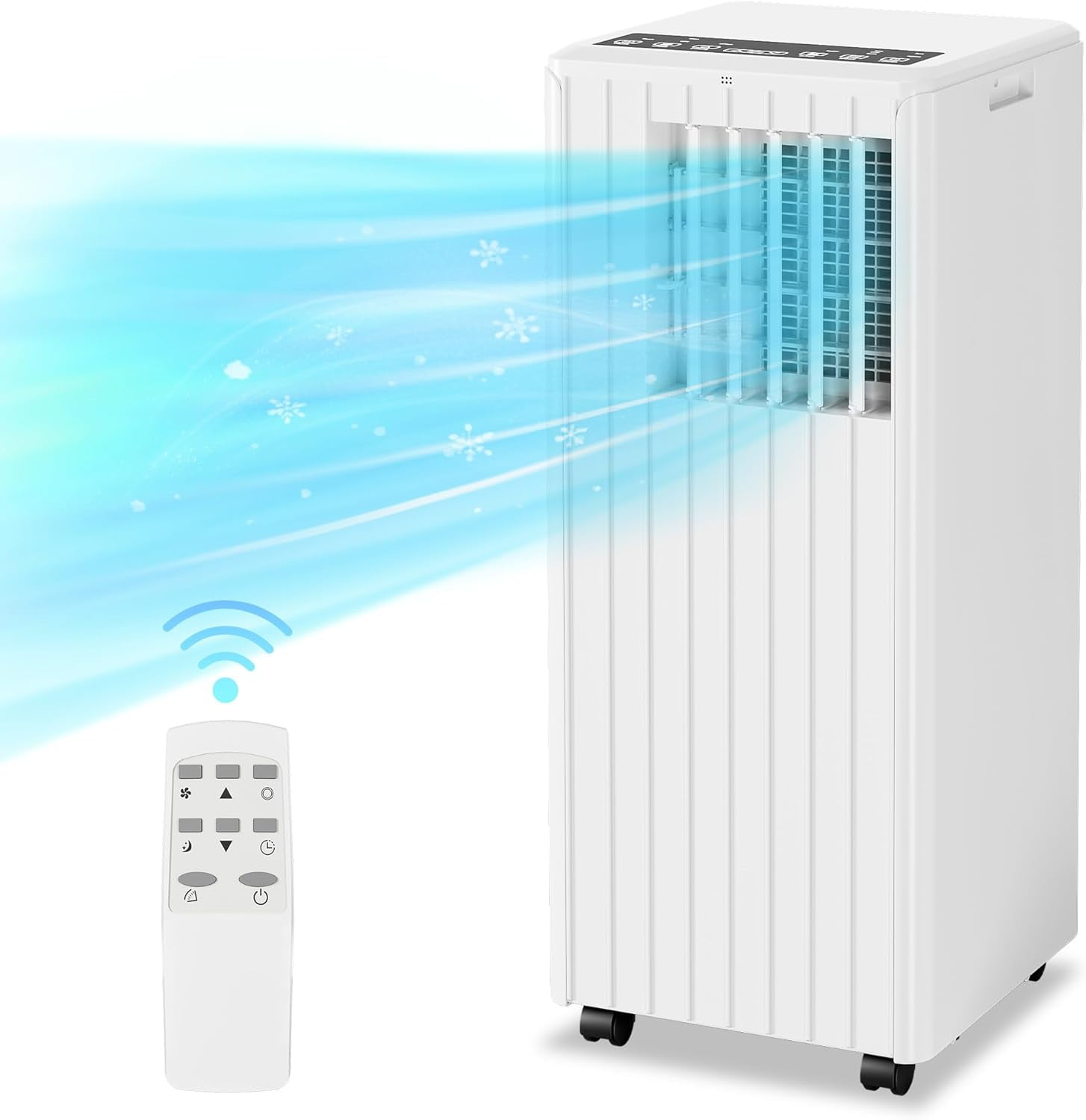 8000 BTU Air Conditioner Portable for Room,Quiet AC with 3 Cooling ...