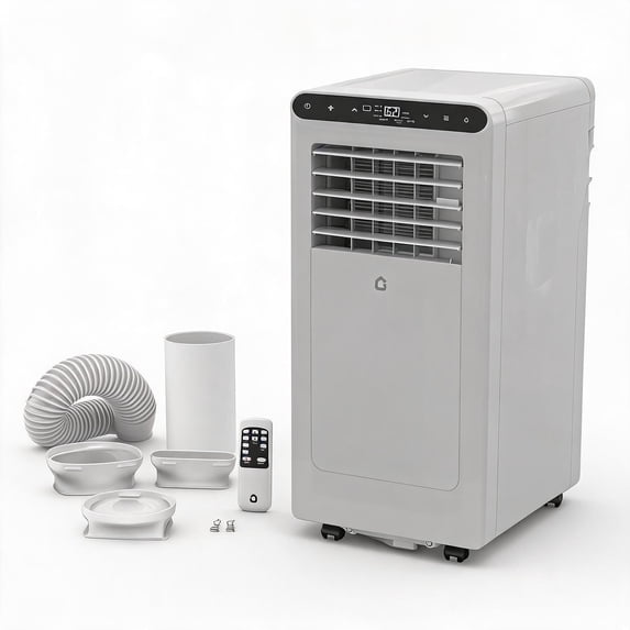 8000 BTU Portable Air Conditioner, 3-in-1 AC Unit with Cooling, Fan ...