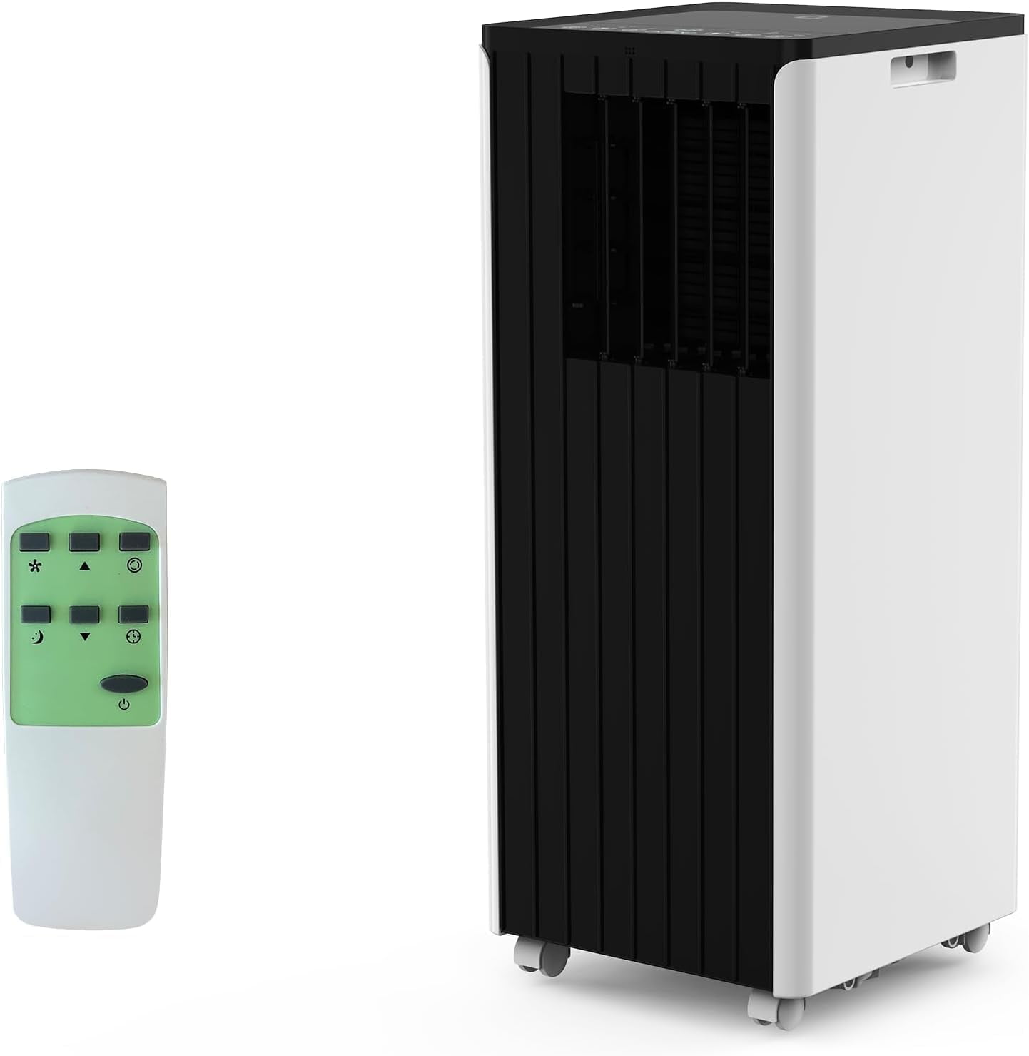 8000 BTU Portable Air Conditioner Black Top with Remote Control ...