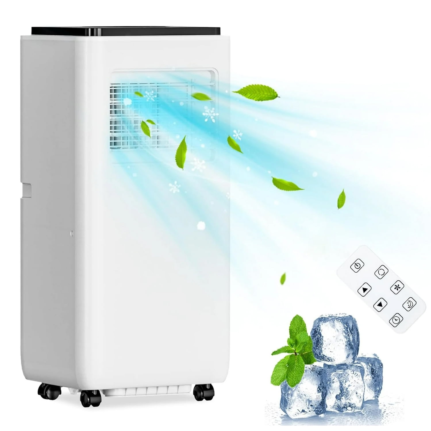8000 BTU Portable Air Conditioner with Remote Control, 3-in-1 AC Unit ...