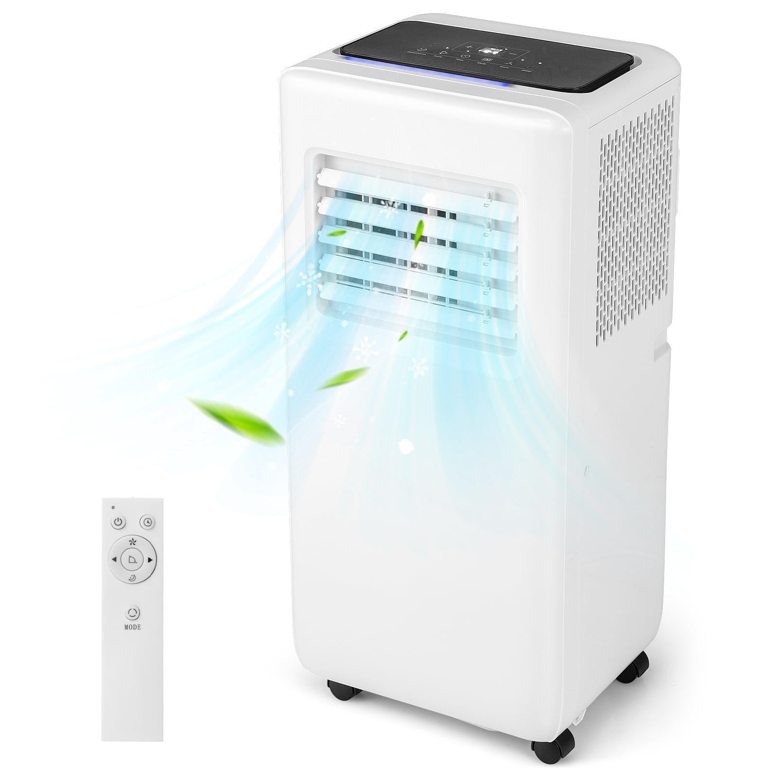 8000 BTU Portable Air Conditioner with Remote Control and LED Digital ...