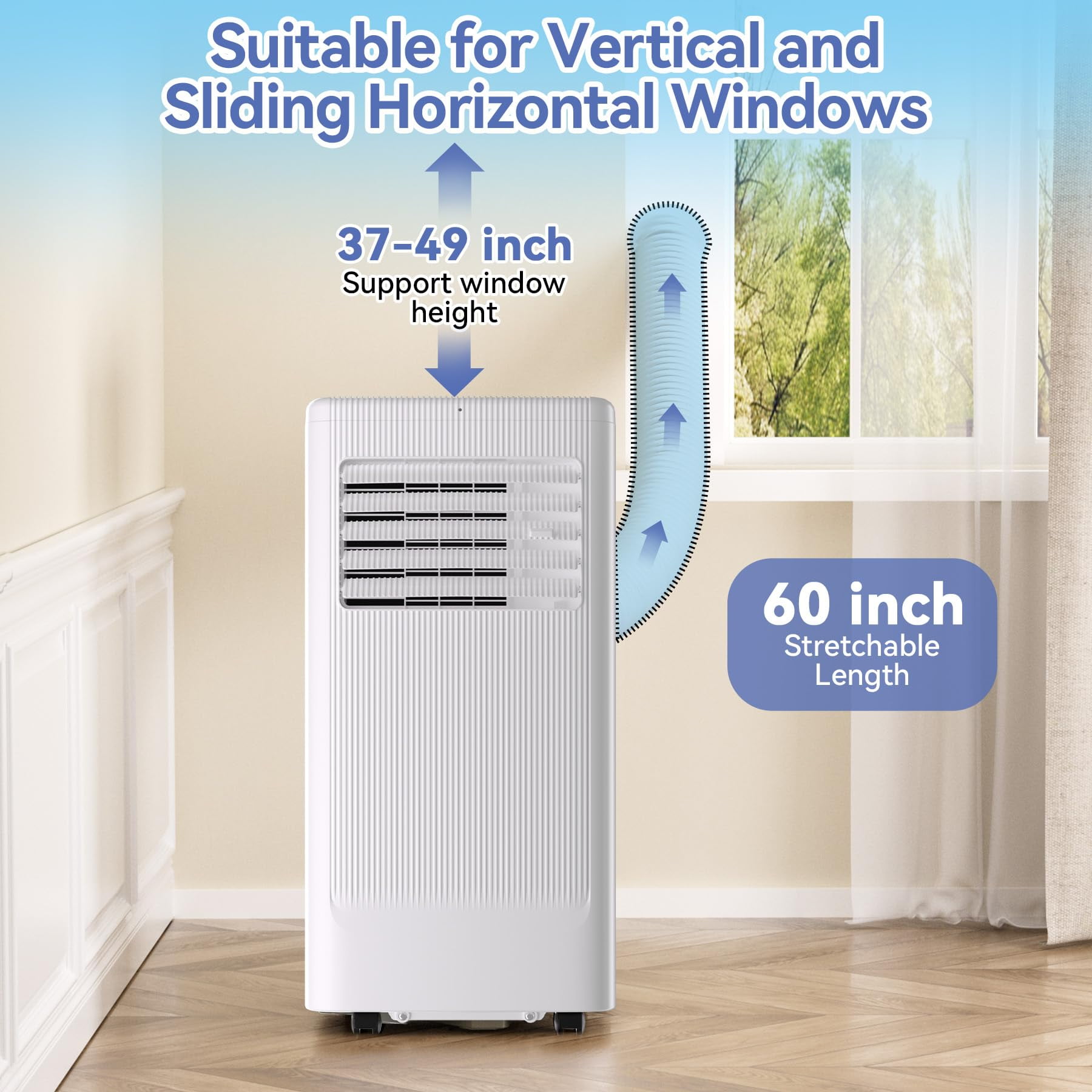 8000 BTU Portable Air Conditioners With Remote Control,3-In-1 Free ...